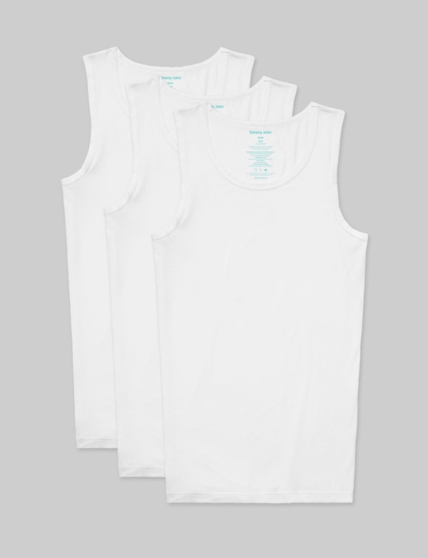 Second Skin Tank Stay-Tucked Undershirt (3-Pack) – Tommy John